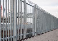 China Hot Dip Galvanized Euro Steel Palisade Fencing 1.5m Height Industrial Iso9001 Oem for sale