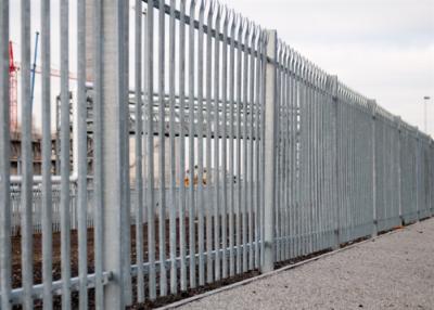China Hot Dip Galvanized Euro Steel Palisade Fencing 1.5m Height Industrial Iso9001 Oem for sale