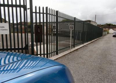 China 1m High Metal Palisade Fencing Black Powder Coated /  Zinc Coating For Residential for sale