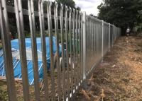 China 1m High Metal Palisade Fencing Black Powder Coated /  Zinc Coating For Residential for sale