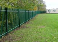 China Euro Pvc Coated 1.8*2.75m Steel Palisade Fence W Pale For Garden for sale