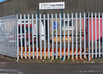 China Border Garden Europe Galvanised Steel Palisade Fencing 2.4m Height for sale
