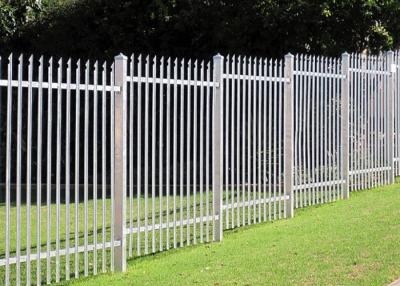 China Pvc Coated Angle Bar Steel Palisade Fencing 1.8*2.4m D Pale For Residential for sale