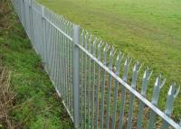 China Euro Pvc Coated 1.8*2.75m Steel Palisade Fence W Pale For Garden for sale
