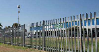 China 65mm W Pale 3mm Steel Palisade Fencing Euro Metal For Residential for sale