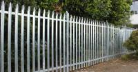 China Low Carbon Gi Steel Palisade Fence With Triple Point 2.5mm For Garden for sale