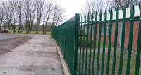 China 65mm W Pale 3mm Steel Palisade Fencing Euro Metal For Residential for sale
