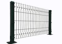 China Welded Wire Mesh Triangle Fencing Playground 4.0mm 75*150mm Green Color for sale