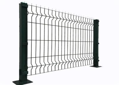 China Welded Wire Mesh Triangle Fencing Playground 4.0mm 75*150mm Green Color for sale