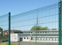 China Residential Square Post 3D Triangle Fence Panel For 1.8*2.0m Green PVC Coated for sale