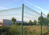 China PVC Green Peach Shaped Triangle Fence Panel 2.0*2.5m For Security OEM for sale