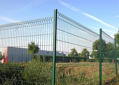 China PVC Green Peach Shaped Triangle Fence Panel 2.0*2.5m For Security OEM for sale