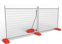 China 2.5mm Wire Diameter Galvanized Welded Temporary Fence For Construction Sites for sale