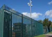 China Powder Coated Euro Steel Palisade Fence For Factory for sale