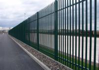 China Powder Coated Euro Steel Palisade Fence For Factory for sale
