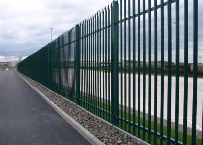 China Powder Coated Euro Steel Palisade Fence For Factory for sale