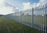 China Galvanized and Powder Coated Steel Palisade Fencing W/D Type for High Security for sale