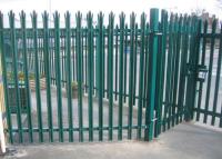 China Galvanized and Powder Coated Steel Palisade Fencing W/D Type for High Security for sale