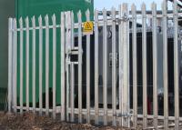 China Galvanized D Pale Steel Palisade Fencing 1.8*2.4m for sale