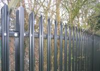 China Galvanized Angle Bar Steel Palisade Fence For Security D Pale for sale