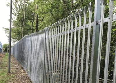 China 2.4m Galvanized PVC Coated Green Tubular Steel Fencing Palisade 65*2.5mm for sale