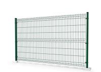 China 3D Garden Triangle Bending Fence For Residential 1.8*3m 75*200mm Hole for sale