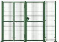 China 3D Garden Triangle Bending Fence For Residential 1.8*3m 75*200mm Hole for sale