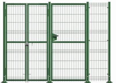 China 3D Garden Triangle Bending Fence For Residential 1.8*3m 75*200mm Hole for sale