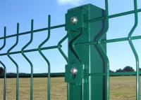 China Galvanized 3D Curved V Bending Welded Wire Mesh Triangle Fence For Security for sale