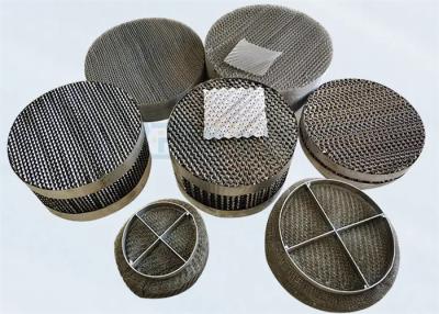 China Surface Area 250x Structure Packing Metal Tower Packing For Chemical Purity for sale