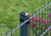 China Powder Coated Green Color Double Rod Mat Fences For Garden 1.8*3m for sale