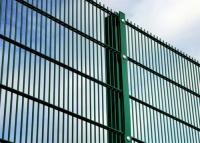 China Galvanized / PVC Coated Black Color Double Loop Wire Fence For Protection for sale