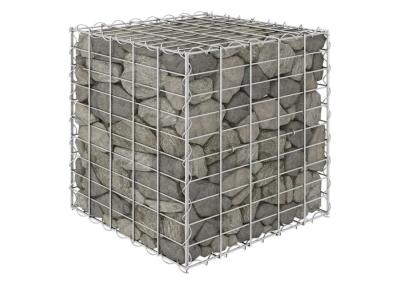 China Galvanized / Powder Coated Box Gabion Flood Protection 2*1*1m for sale
