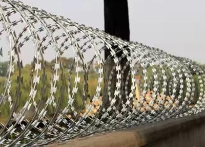 China Boundary Fencing Razor Barbed Wire Hot Dip Galvanized PVC Coated for sale