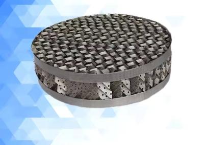 China 250x350x500 Mm Metal Wire Gauze Corrugated Structured Packing For Distillation for sale