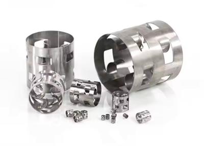 China 25*25*0.3mm Pall Ring Metal Tower Packing For Gas Scrubbing SS304 for sale