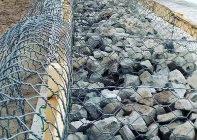 China ASTM A974 HDG Gabion Wire Mesh 80 X 100 Mm For Bridge Protection for sale