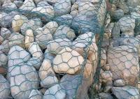 China Powder Coated Gabion Box / Welded Gabion Stone Cages 2*1*1m*3.2mm for sale