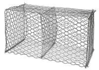 China Zinc Coated Metal Stone Cage gabion mesh baskets 2m x 1m x 1m For Water Conservancy Project for sale
