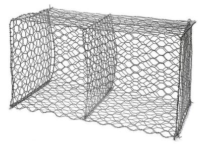 China Zinc Coated Metal Stone Cage gabion mesh baskets 2m x 1m x 1m For Water Conservancy Project for sale