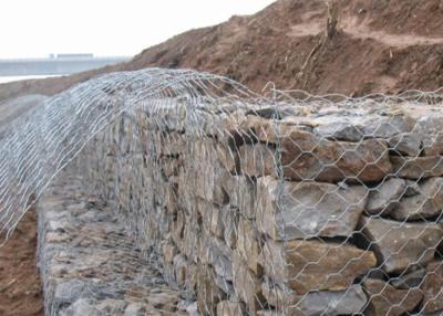 China 3mx1mx1m Galfan Gabion Wire Mesh  60x80mm For Flood Coastal Defense Projects for sale