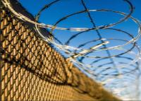 China High Tensile Razor Barbed Wire 8cm Spacing 0.5mm Thickness for sale