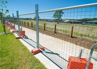 China PVC Coated Temporary Perimeter Fence  50x100mm Mesh Hole for Construction for sale