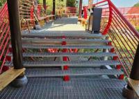 China Galvanized Serrated Steel Grating Floor For Stair Tread 40×5mm for sale
