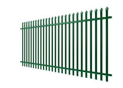 China Green PVC Coated Palisade Security Fence 2.0-3.0mm Thick 4-9ft Height Customizable for Schools and Universities for sale