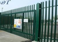 China Green PVC Coated Palisade Security Fence 2.0-3.0mm Thick 4-9ft Height Customizable for Schools and Universities for sale