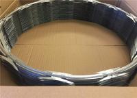 China Hot Galvanized Razor Barbed Wire BTO-22 - 0.5mm Thickness 2.5mm Wire Diameter High Security Fencing for sale