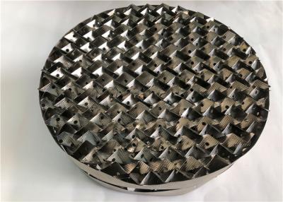 China Gas Liquid Distribution Metal Tower Packing ST-A Series 125-500 m²/m³ Perforated Structured Packing for sale