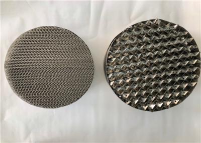 China SS 304 Metal Structured Packing 125X with 125 m²/m³ Surface Area and 140 Pa/m Pressure Drop for Industrial Extraction for sale