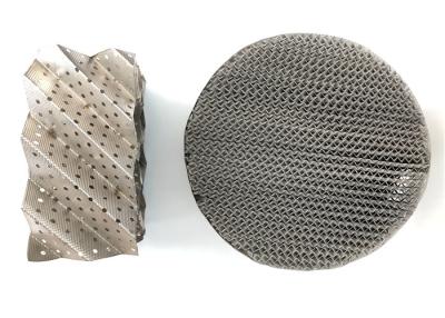 China High Capacity Metal Structured Packing Round / Square Shape For Tower Separation for sale